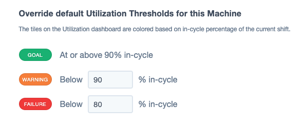 Machine Settings – MachineMetrics