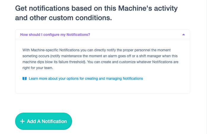 Machine Settings – MachineMetrics