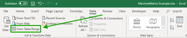 Getting Started Using Excel Macros To Automatically Pull Data From Machinemetrics Via Our Apis