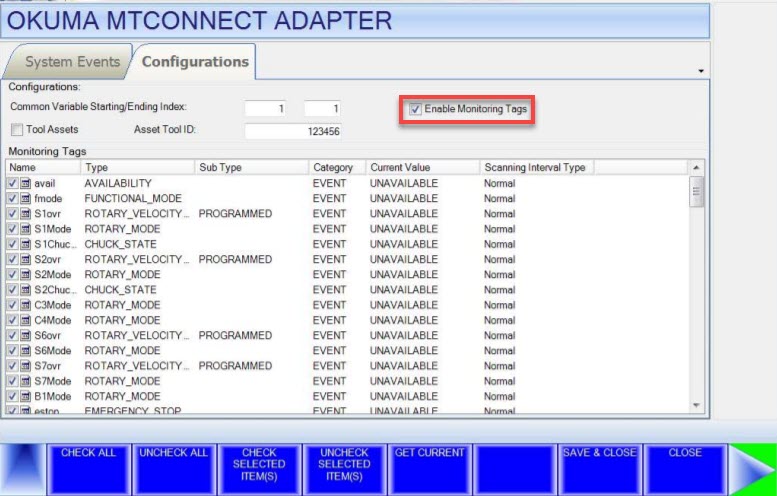 How to Enable MTConnect Monitoring Tags on your Okuma – MachineMetrics